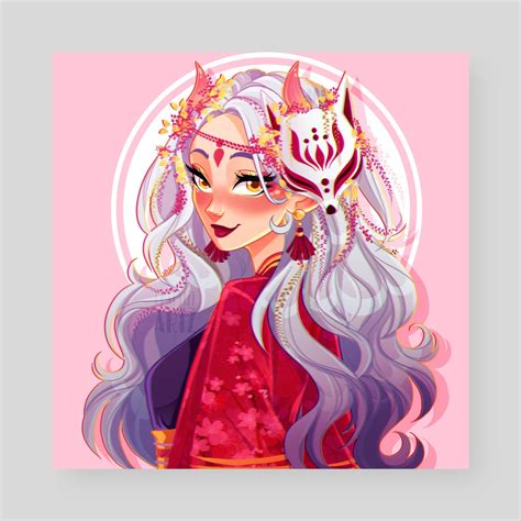 Yokai Girl Pt 2 An Art Print By Charlize Williams Norman Inprnt