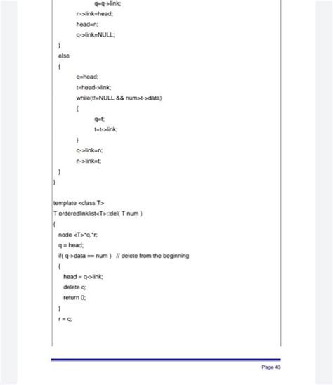 Solved Experiment 6 Experiment 6 Ordered Linked Lists In