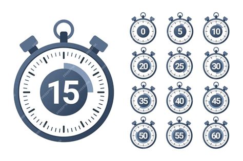 Premium Vector Stopwatch Icons Timer Icons Set Speed Measurements