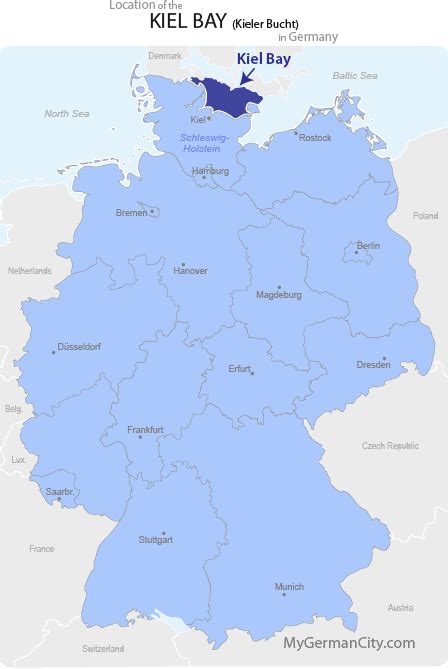 Kiel Bay Map Kieler Bucht Map