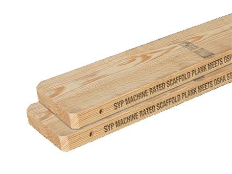 2 X 9 X 10 Osha Scaffold Plank 50 Lbs Sq Ft Load Capacity
