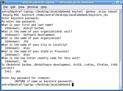 Java Keystore Example