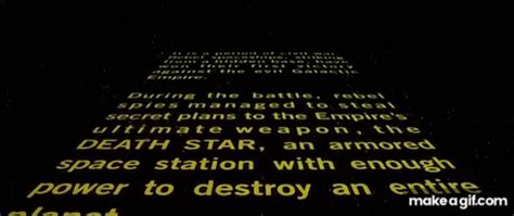 Star Wars 1977 Original Opening Crawl On Make A 