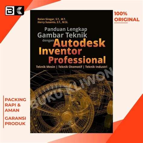 Jual Buku Autodesk Inventor Panduan Lengkap Gambar Teknik Dengan Autodesk Inventor Professional