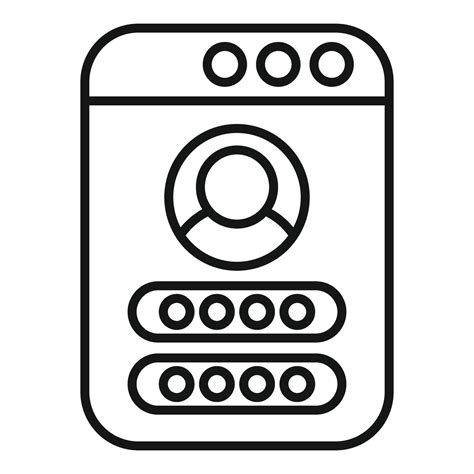 Smartphone Showing User Profile With Password For Login 47043114 Vector Art At Vecteezy