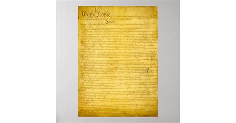 United States Constitution Print Zazzle