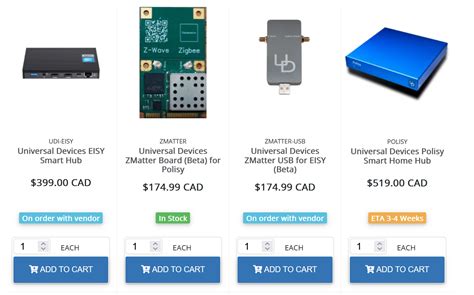 Availability Canada Polisy Universal Devices Forum