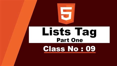 Lists In Html Part One Html Course In Urduhindi Course Online Youtube