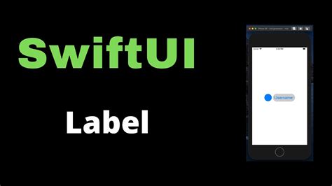 Label In Swiftui Swiftui Label Ios Youtube