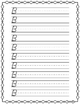 Cursive Writing Worksheet Booklet Digital Resource Tpt