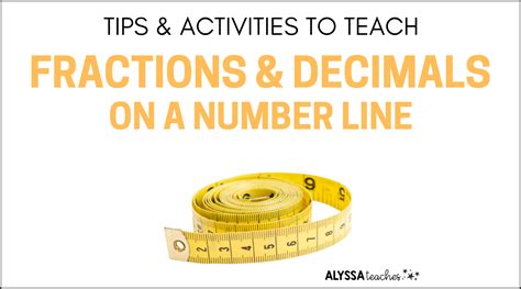 Decimals And Fractions On A Number Line Activities Alyssa Teaches