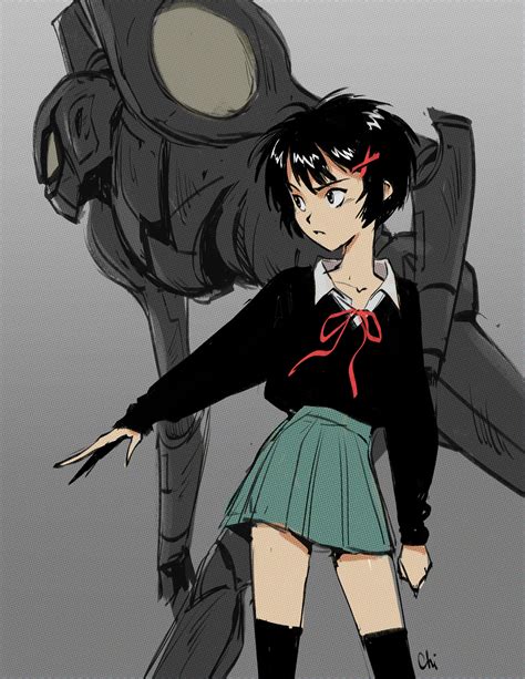 Peni Parker And Sp Dr Neon Genesis Evangelion And More Drawn By Chillustrates Danbooru
