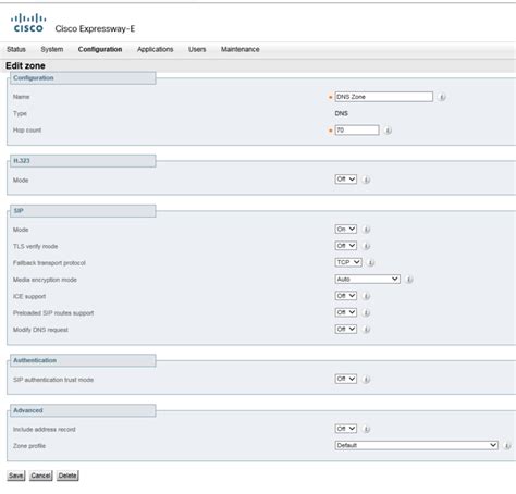 Configuring B2B SIP URI Dialing With Cisco Expressway