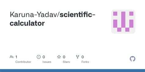 Github Karuna Yadavscientific Calculator