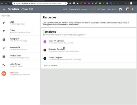 Resource Links Broken · Issue 1376 · Teradatacovalent · Github