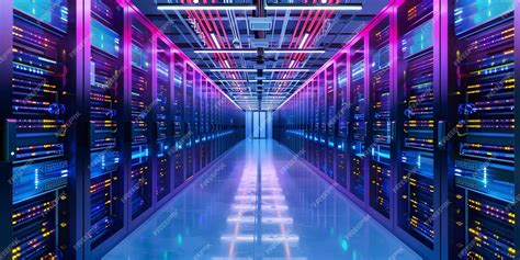 Efficient Data Center Setup With Organized Cabling Switch Panel And