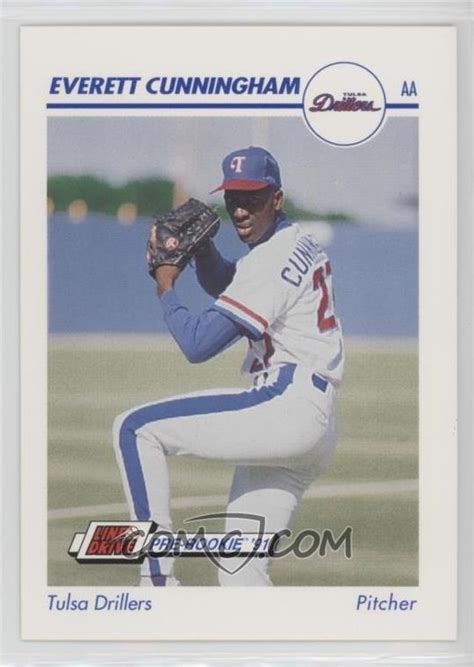 1991 Line Drive Pre Rookie Aa 578 Everett Cunningham