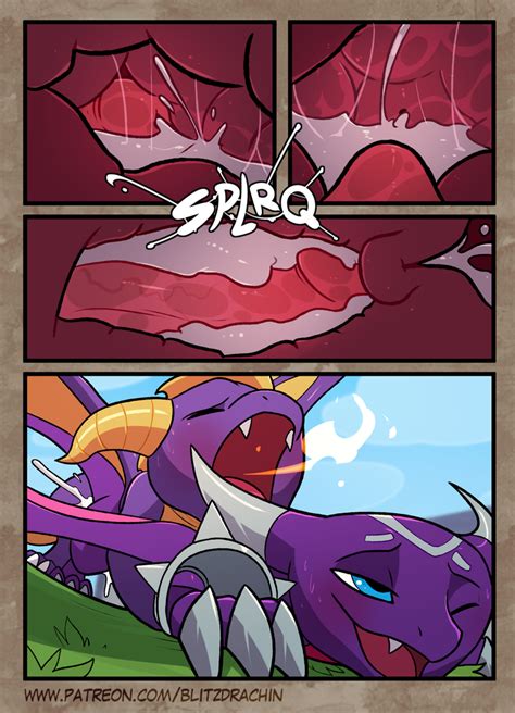 Rule 34 Blitzdrachin Comic Cum Cum Inside Cynder Dragon Female Feral Male Penetration Sex