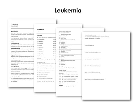 Leukemia Made By Teachers