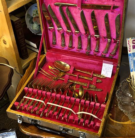 Retro Revival Mid Century Brass Thai Silverware Set 29 Facebook