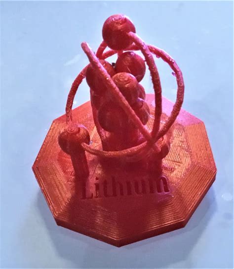 Lithium 3d Atom Model