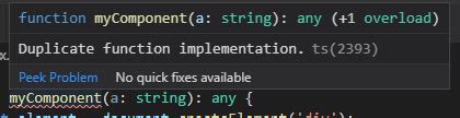 TypeScript Duplicate Function Implementation Because I Am Calling The Function Stack Overflow