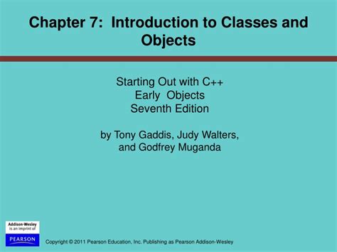 Ppt Chapter 7 Introduction To Classes And Objects Powerpoint Presentation Id9579325