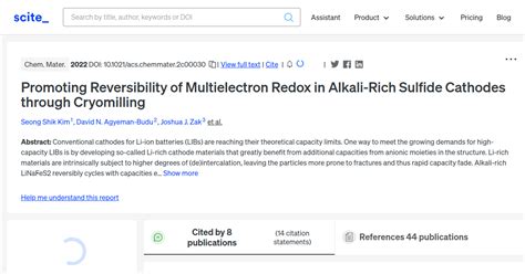 Promoting Reversibility Of Multielectron Redox In Alkali Rich Sulfide Cathodes Through Cryomilling