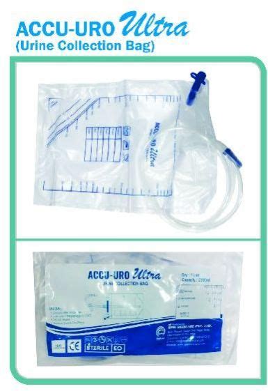 Uro Ultra Urine Collection Bag Size Standard Pattern Printed At