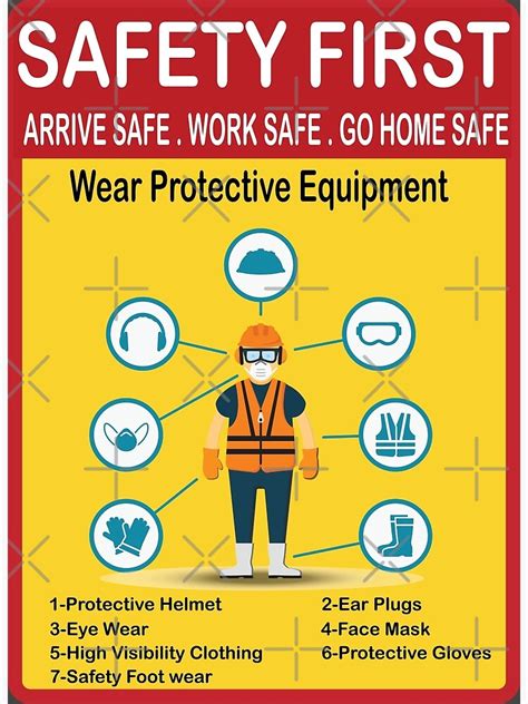Safety First Awareness Slogan Poster For Workplaces Homes And