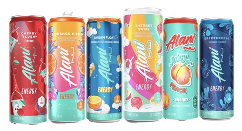 Alani Nu Energy Drinks Variety Pack Sherbet Swirl Dream Float Cherry