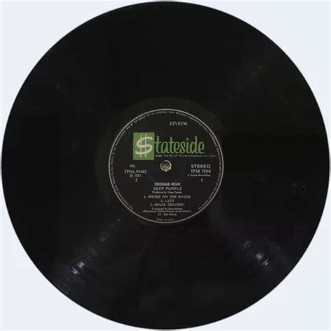 Deep Purple Machine Head Tpsa 7504 Condition 90 95 Lp Record