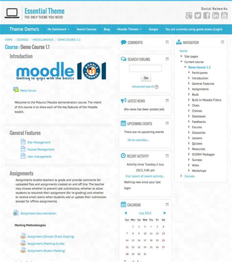 Moodle Templates Free Download Moodle Academy Qizr