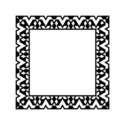 Ornamental Geometric Square Border Pattern Design With Symmetrical Shapes 48003949 Vector Art At