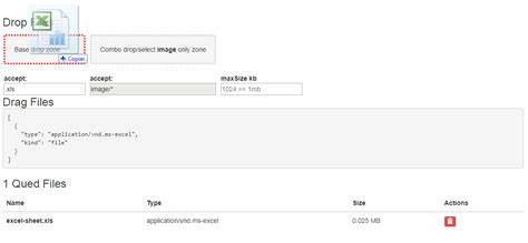 Accepted Xls Files Are Seen As Invalid Drag But Gets In The Array