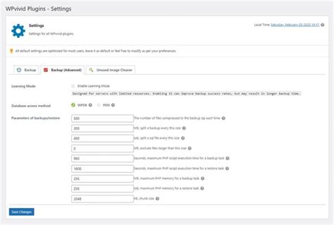 wpvivid wordpress plugin for website backup and migration