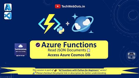 Azure Functions Read And Write On Azure Cosmos Db Python Fastapi Cicd Youtube