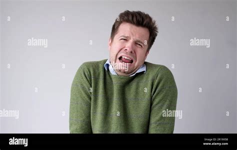 The Young European Man Is Crying From A Life Failure His Girlfriend Left Him And He Lost His The Young European Man Is Crying From A Life Failure His Girlfriend Left Him And He Lost His