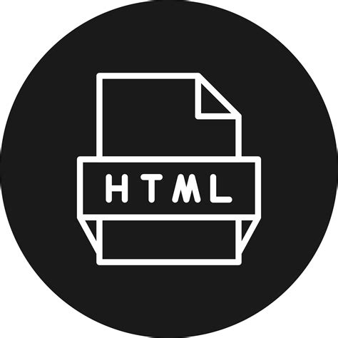 Html File Format Icon 16978742 Vector Art At Vecteezy