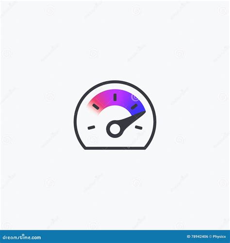 The Tachometer Speedometer And Indicator Icon Stock Illustration 79033783