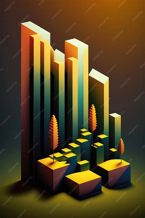 Premium Ai Image Ai Generated Illustration Chart Of Business Data Graph Diagram And Growth