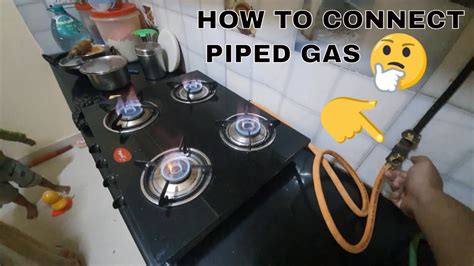 How To Connect Or Convert Lpg Cylinder Gas Stove Burner To Png Pipe