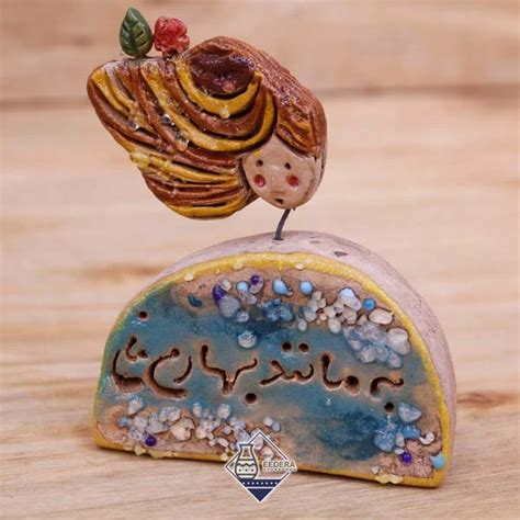 مجسمه سفالی دخترک طرح هفت فروشگاه ایدرا