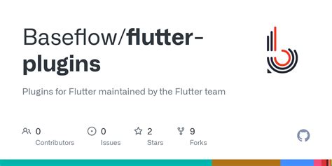 GitHub Baseflow Flutter Plugins Plugins For Flutter Maintained By The Flutter Team