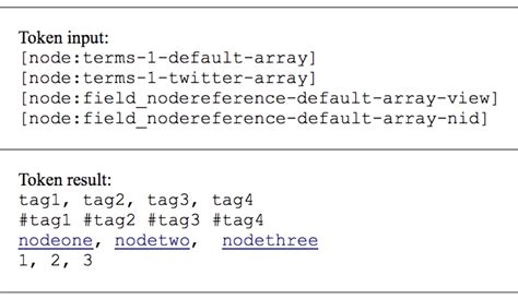 Array Tokens