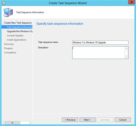 Deploy Windows To Windows With SCCM Task Sequence Upgrade
