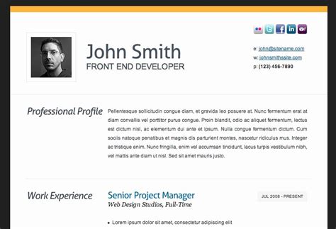 Html5 Resume Template Free Luxury Html Resume Template Html Resume Templates Free Html