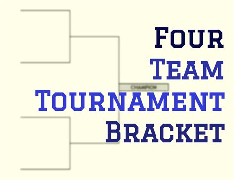 4 Team Bracket With Consolation