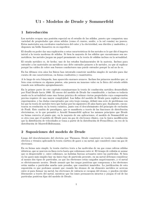 Solid State Physics Chapter 1 Pdf Corriente Eléctrica