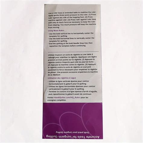 Creative And Unique Grid Wave Edge Waves Ruler Clear Quilting Ruler Template Wave Quilters